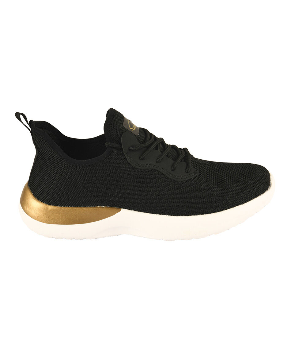 Zapatilla running detalle dorado - TRICOT