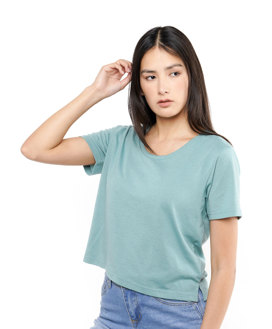 Remera mujer clasic crop - TRICOT
