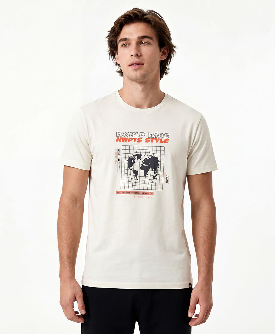 Remera deportiva hombre word wide - TRICOT