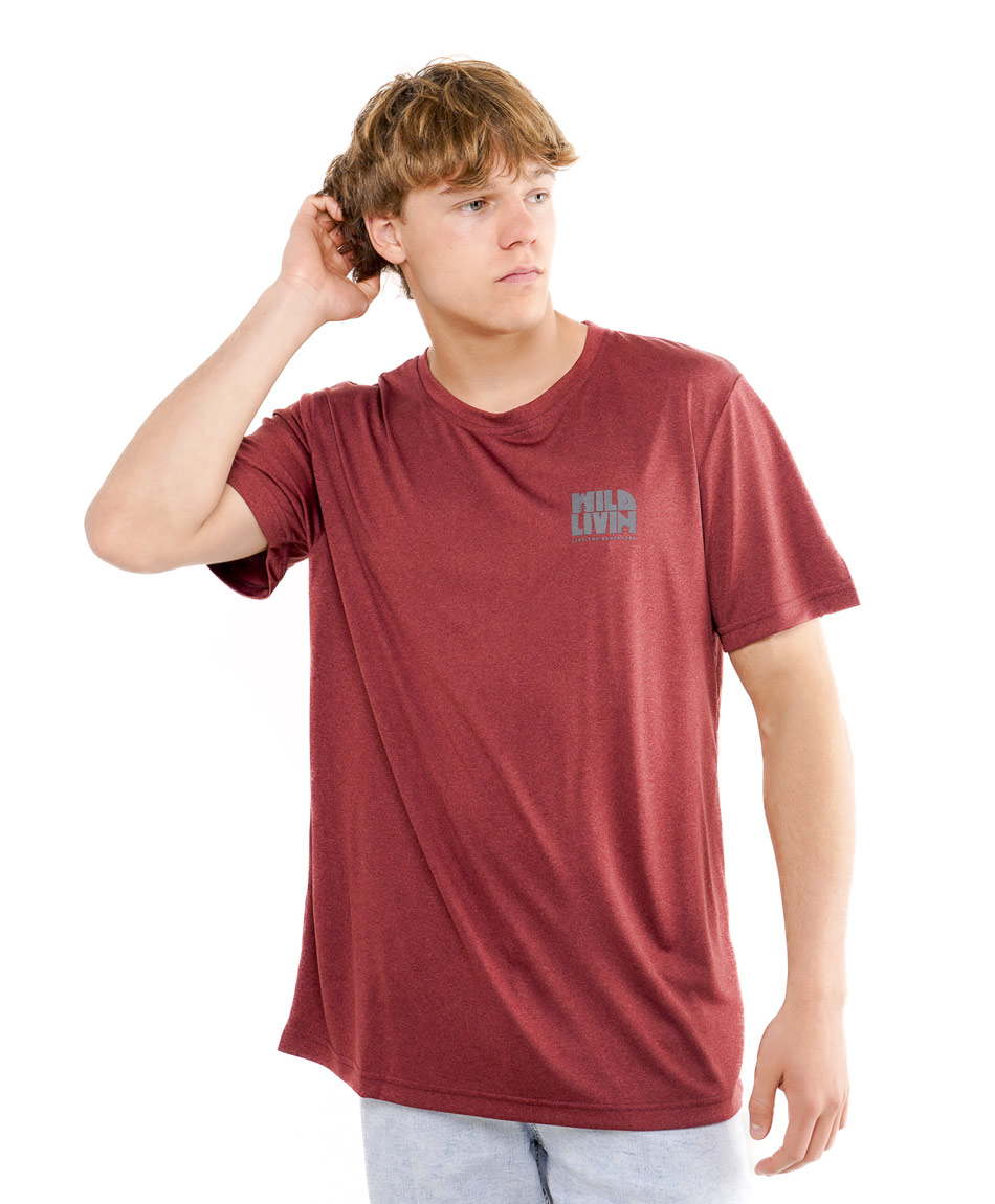 Remera hombre dry fit roja - TRICOT