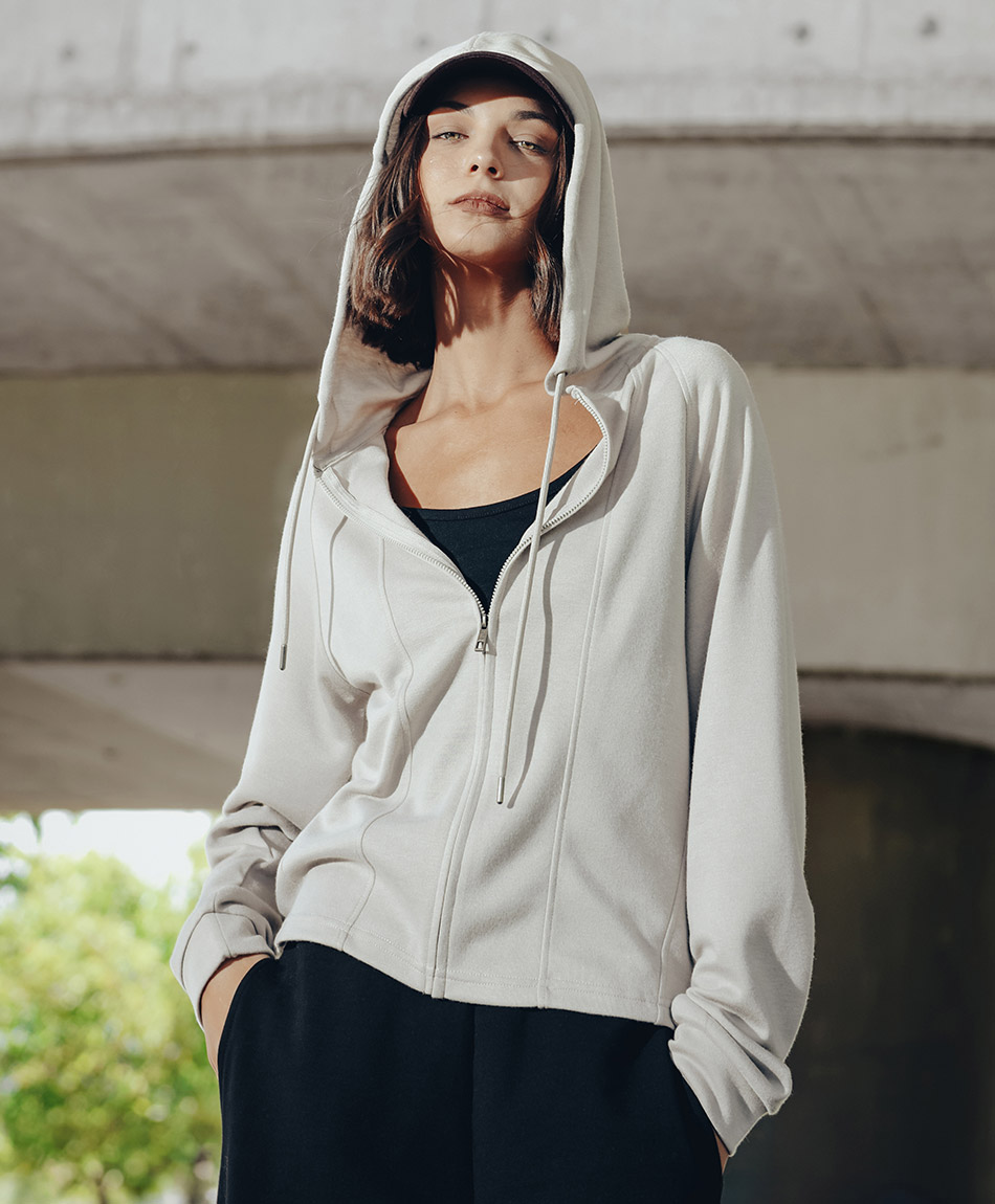 Buzo mujer liso grey - TRICOT